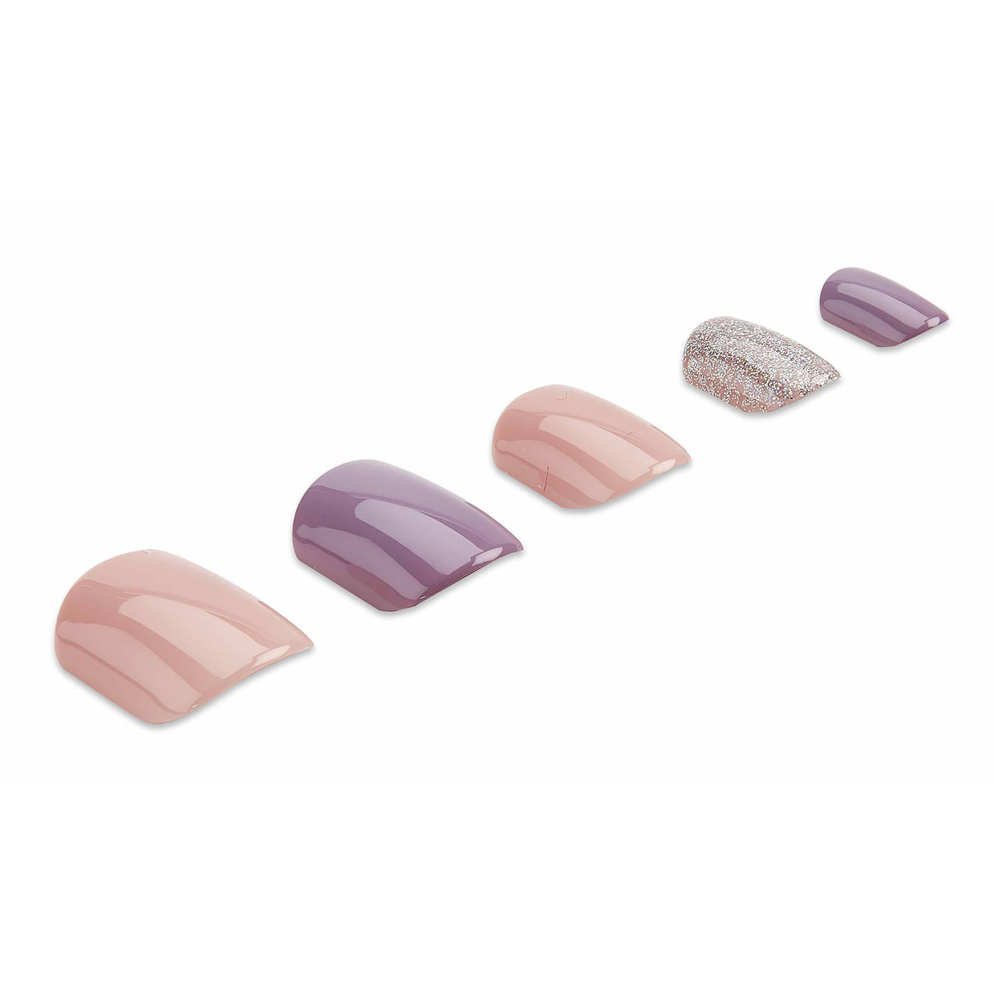 Uñas Postizas Pastel Pink & Purple - @SallyBeauty