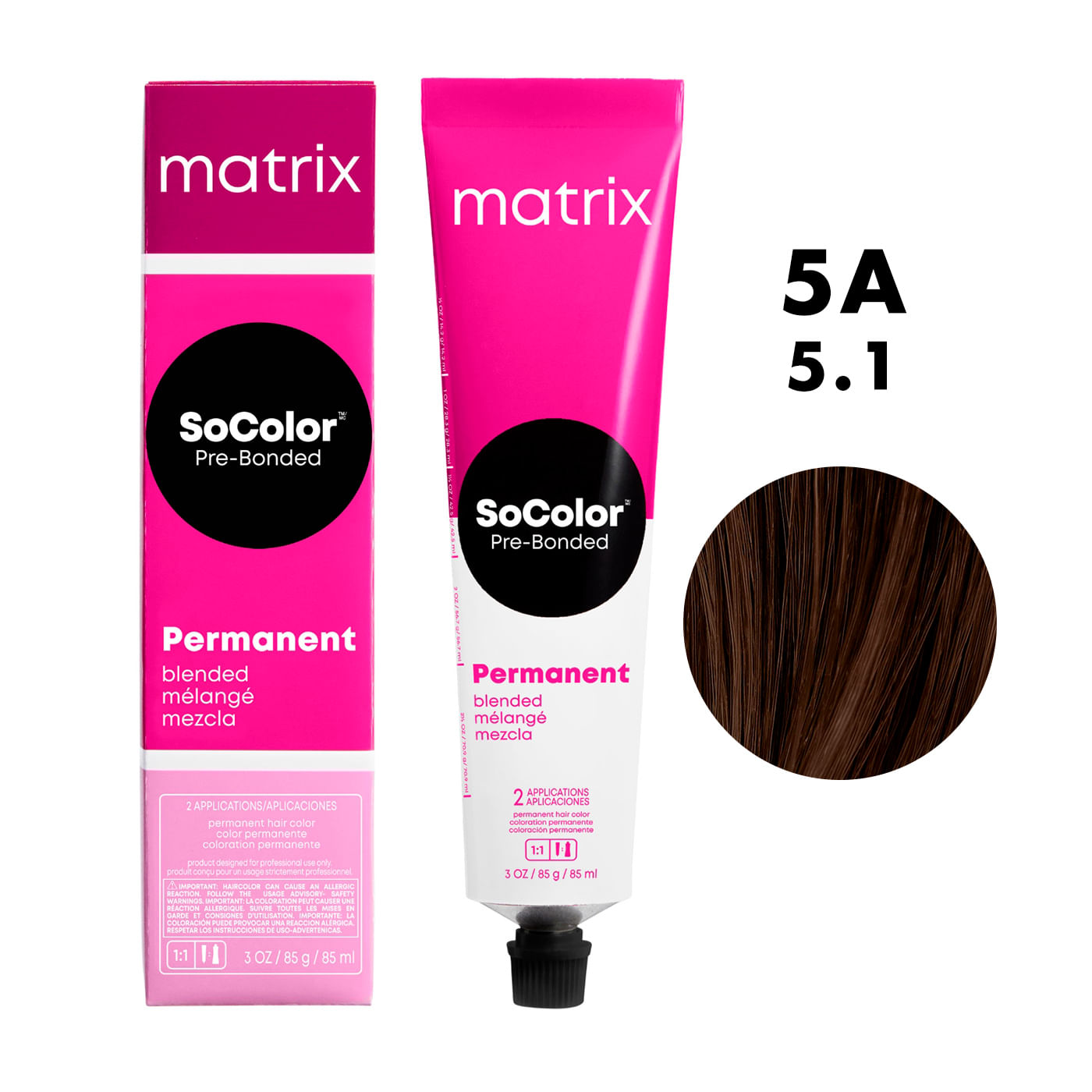 Tinte Permanente en Crema Socolor 5A 5.1 - @SallyBeauty